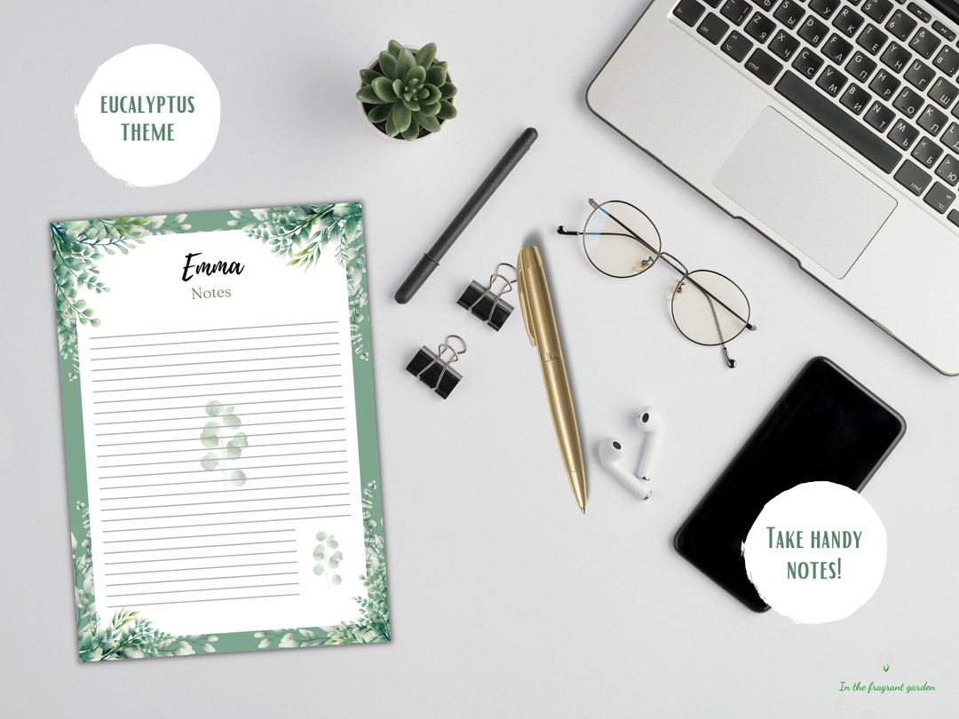 Printable Writing Paper Pen Pal Green Stationery Notes Printable Lined ...