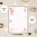 Coffee Stationery Latte Letter Writing Paper Floral Lined Paper ...
