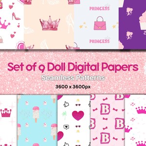 Pink Doll Wallpaper Movie Pink Seamless Pattern Dolly Fashion Dolls ...