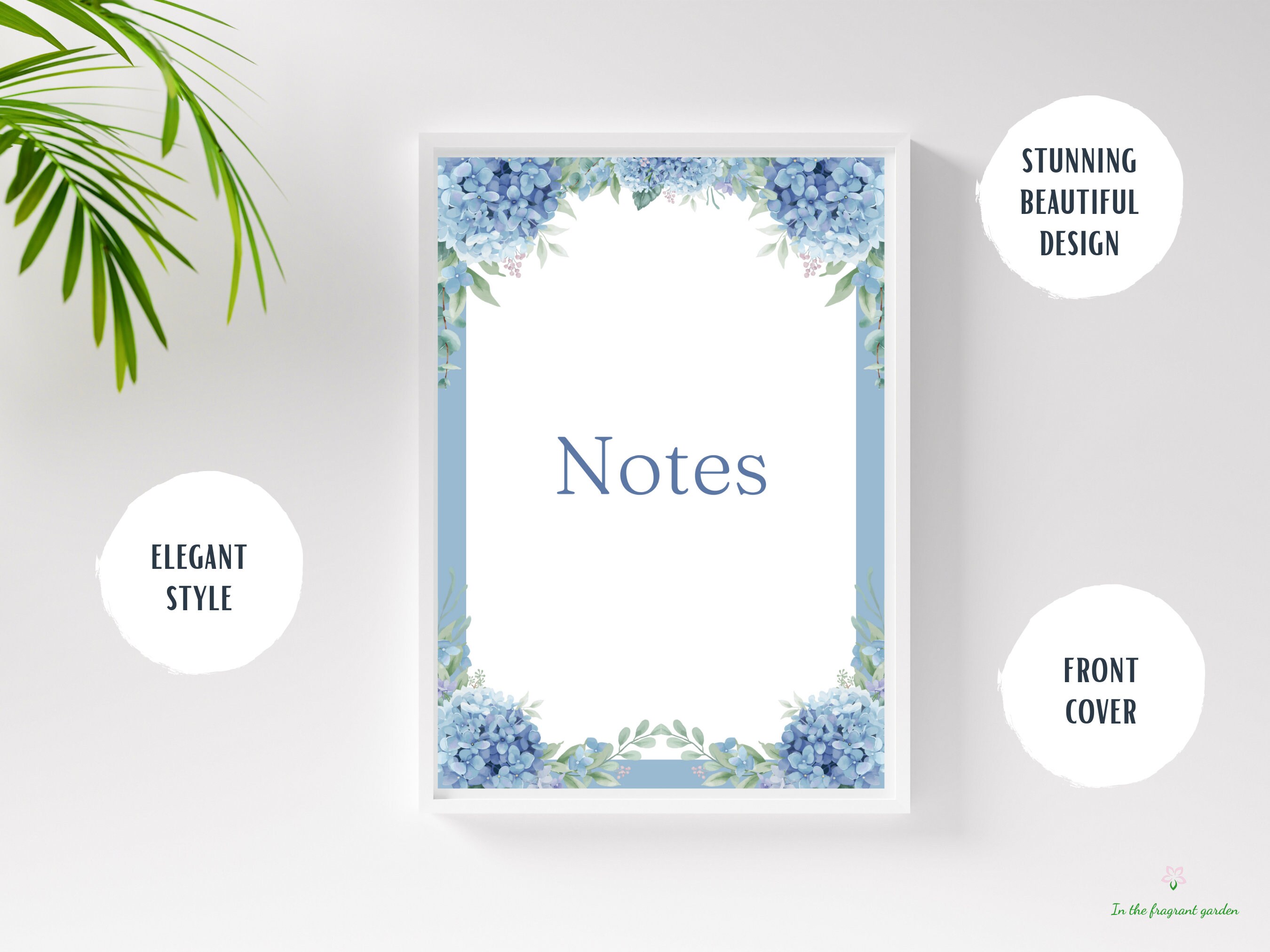 Floral Printable Stationery Instant Download Flower Border - Etsy