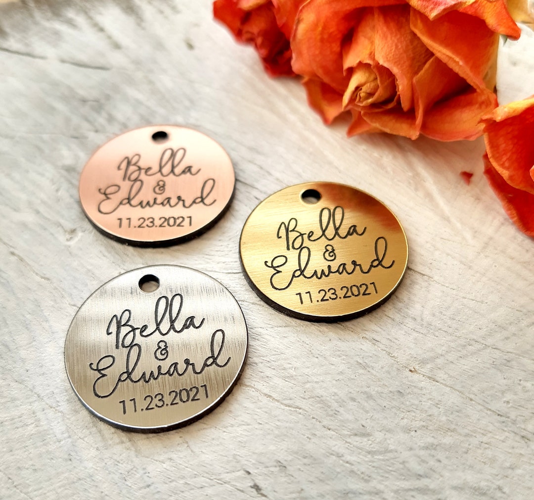 Wedding Favor Tags, Names Date Tags for Wedding Favors, Party Favor ...