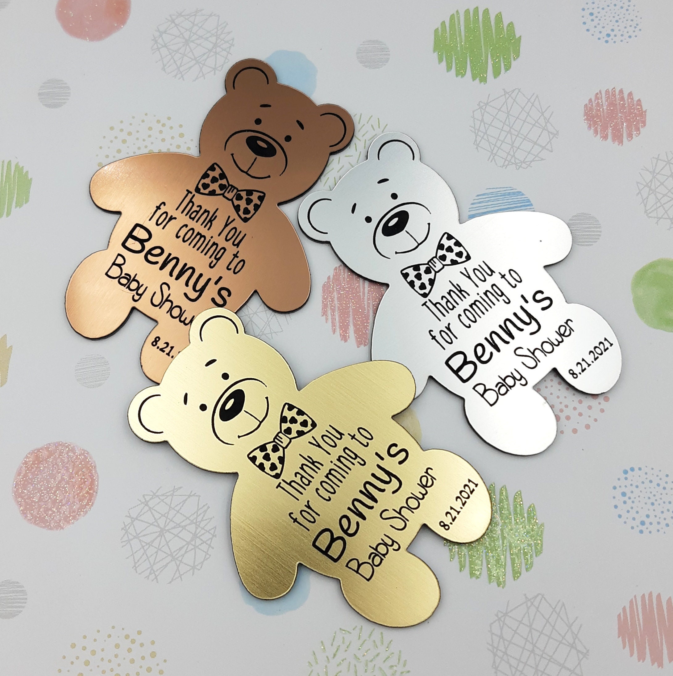 Baby Shower Magnets Teddy Bear Magnets Baby Bear Magnets - Etsy