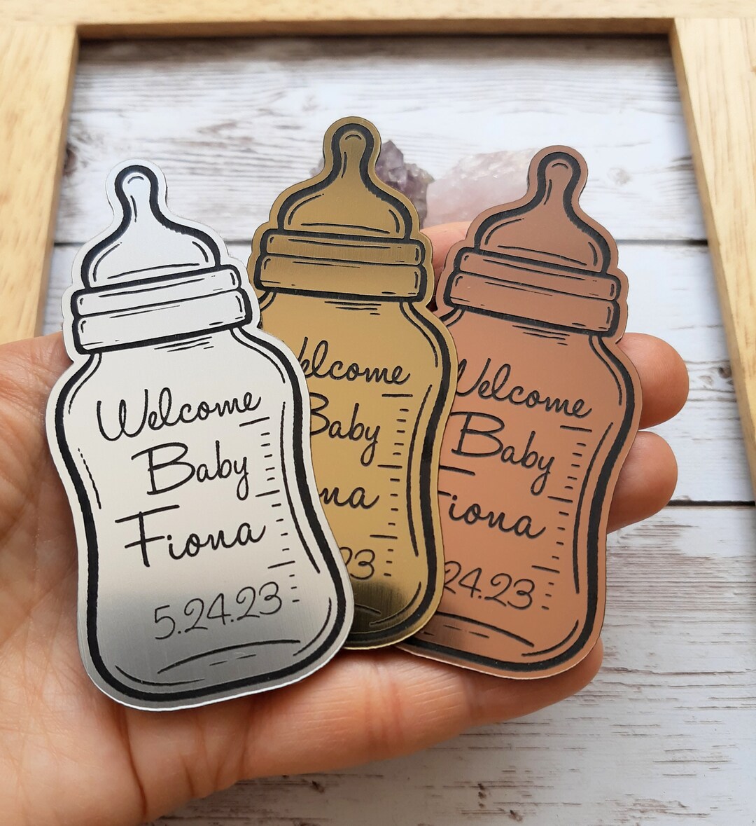 Baby Bottle Magnets - Baby Shower Favors - Bottle Baby Shower Favors in ...