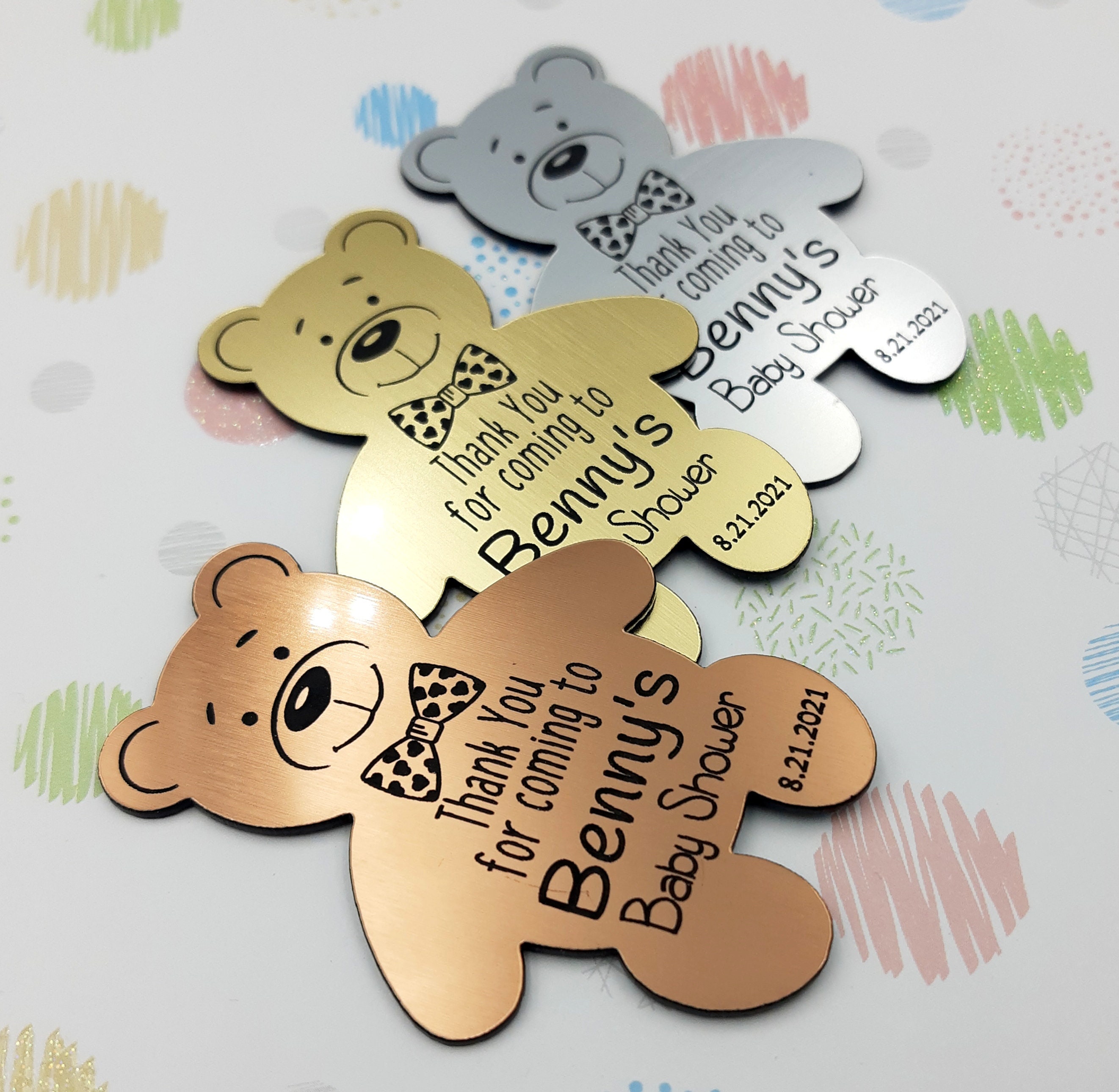 Baby Shower Magnets Teddy Bear Magnets Baby Bear Magnets - Etsy