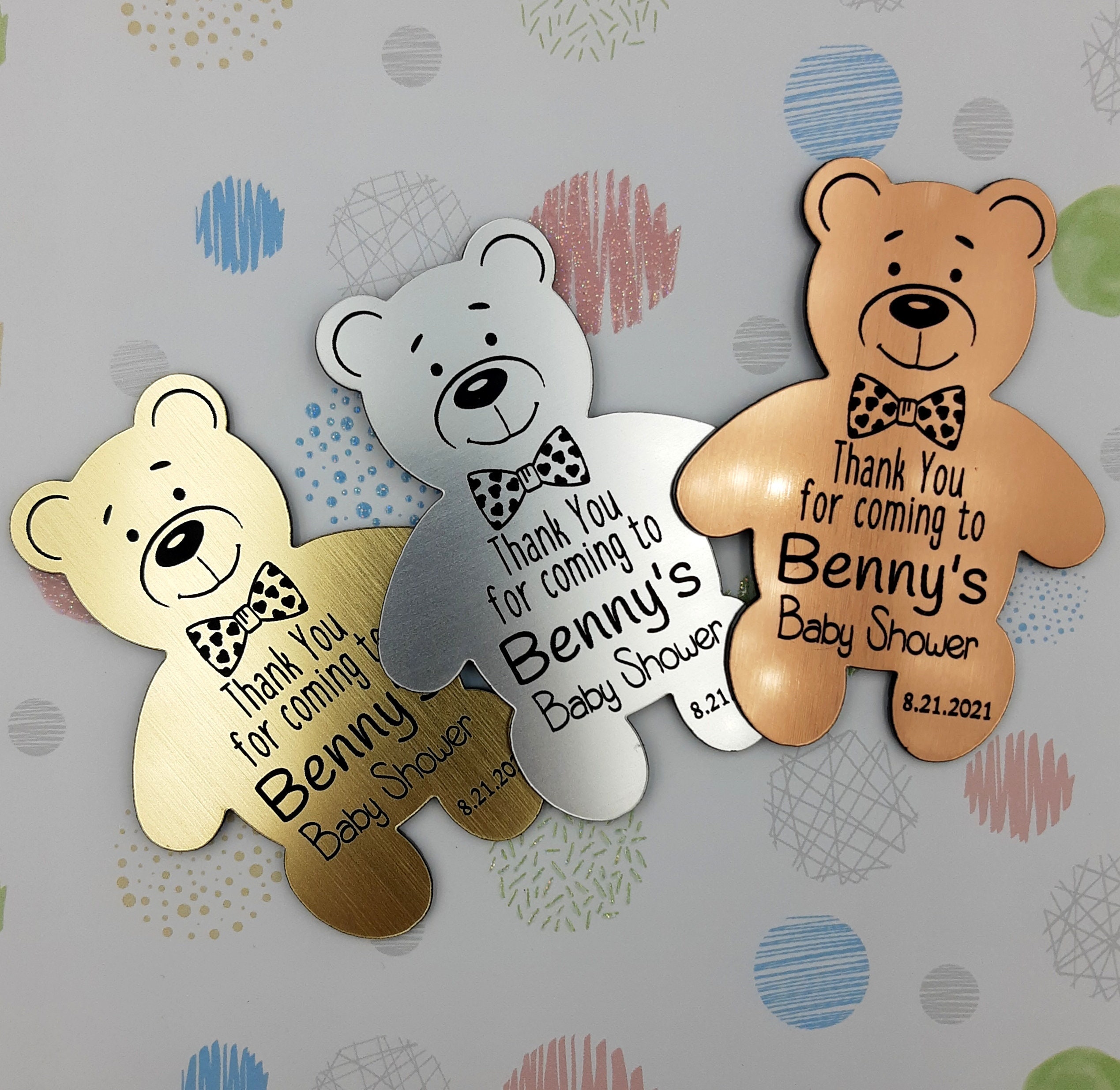Baby Shower Magnets Teddy Bear Magnets Baby Bear Magnets - Etsy
