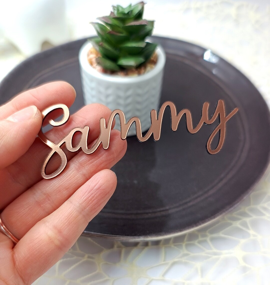 Wedding Place Cards Laser Cut Names Wedding Table Decor Dinner Party ...