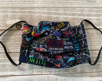 Cloth Face Mask 4 Ply With Nose Wire 100% Cotton Back to School ...