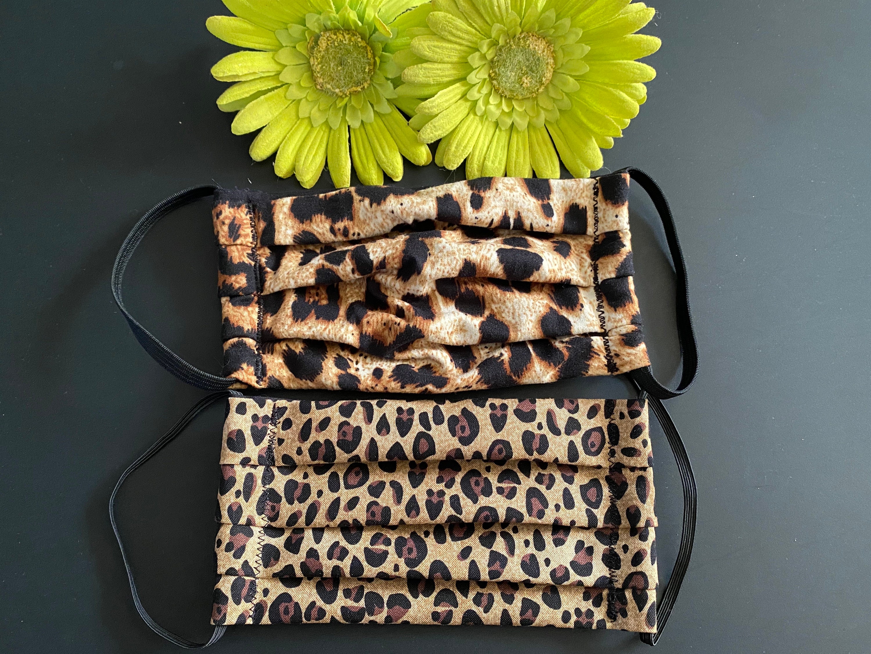 Cheetah Print Masks W/ Nose Wire | Etsy