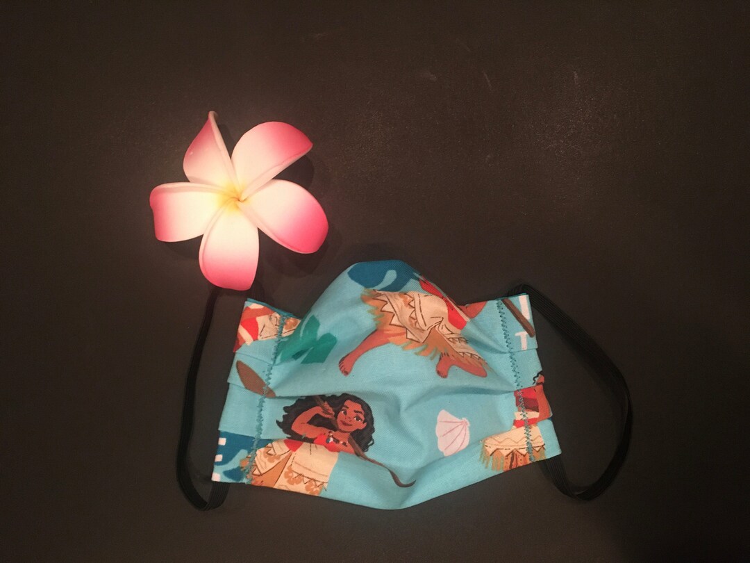 Disney Moana Character Mask With Nose Wire - Etsy