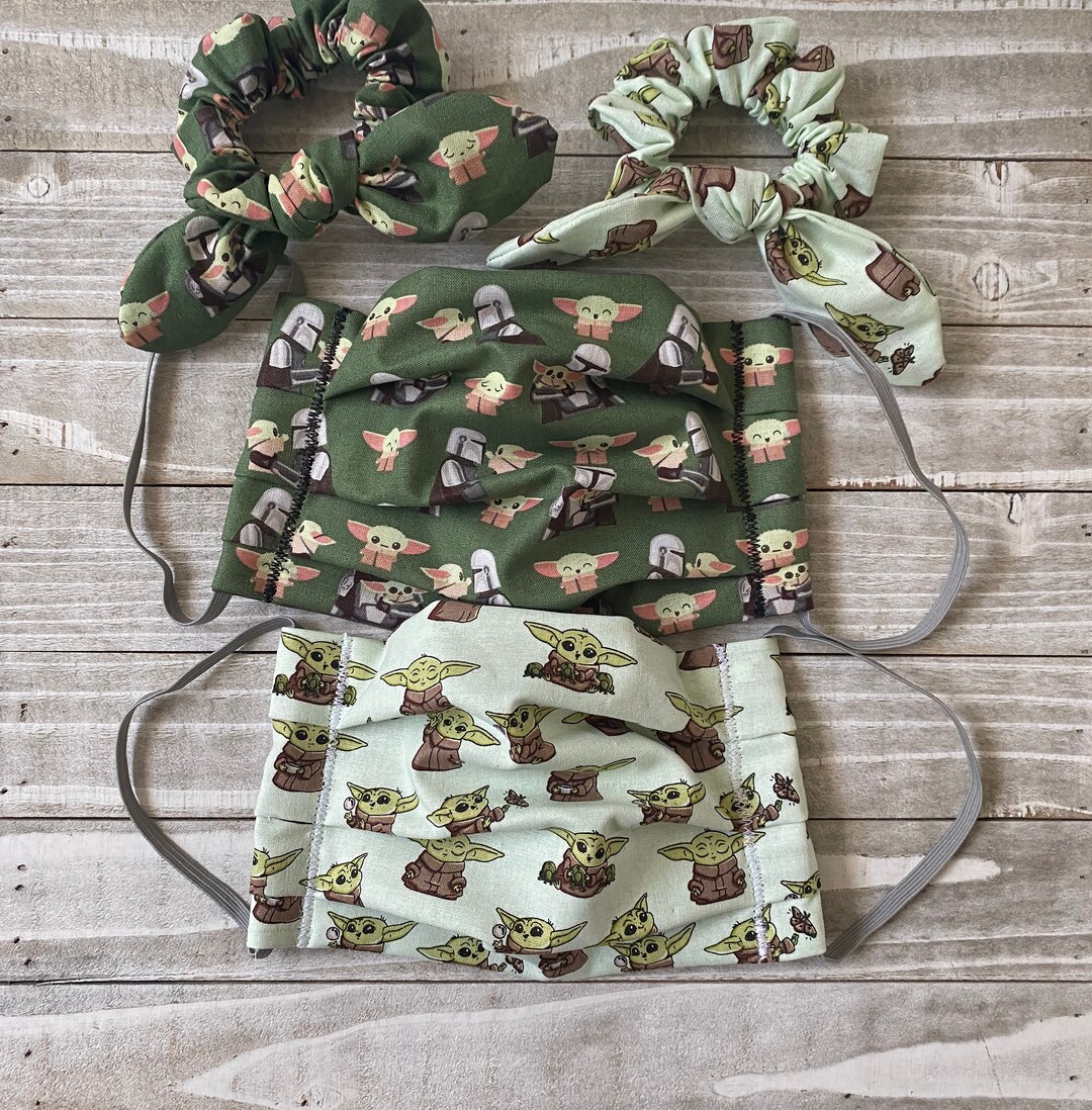 The Child Masks and Scrunchie Sets - Etsy