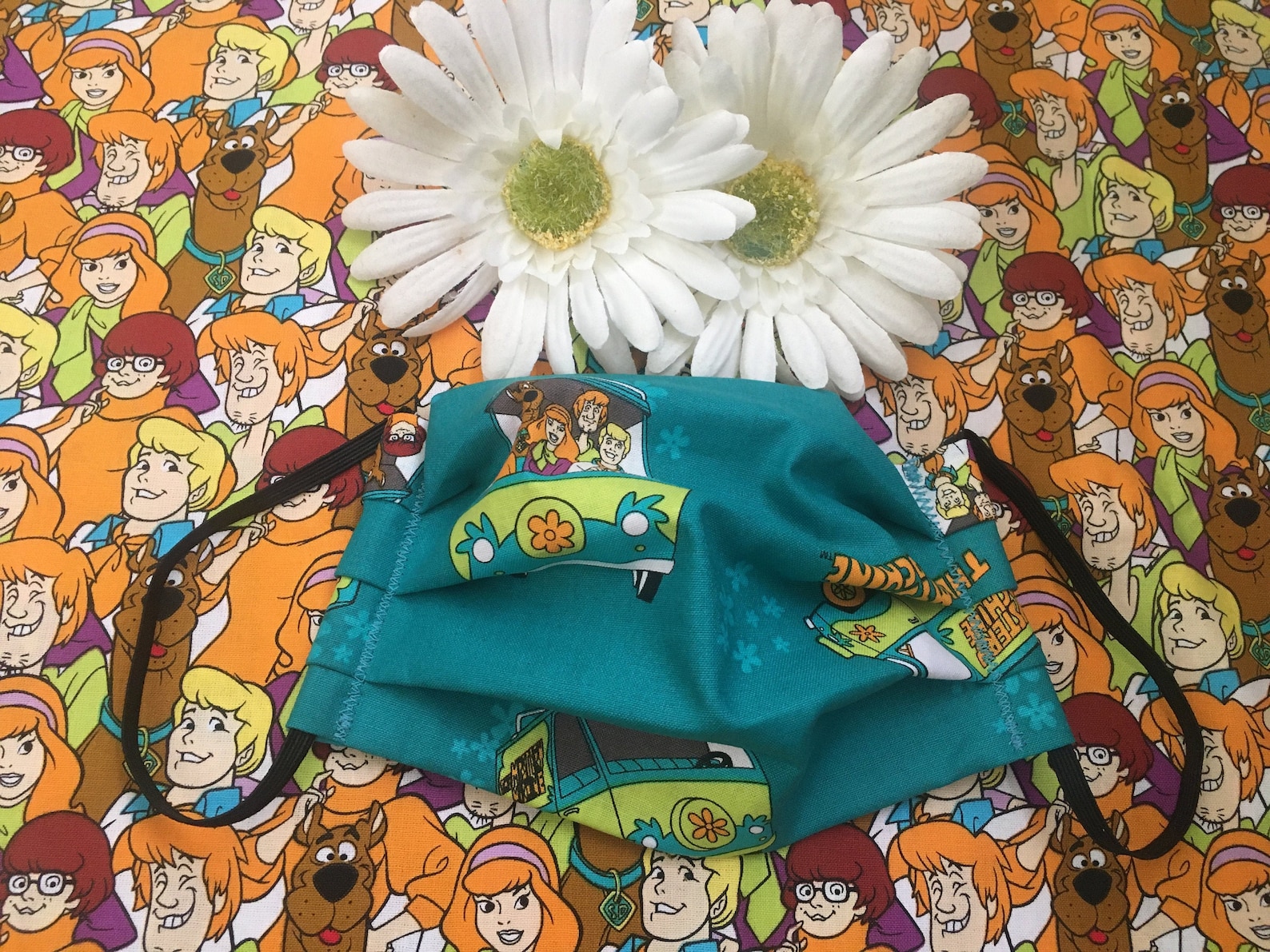 Scooby Doo Character Cotton Mask With Nose Wire - Etsy