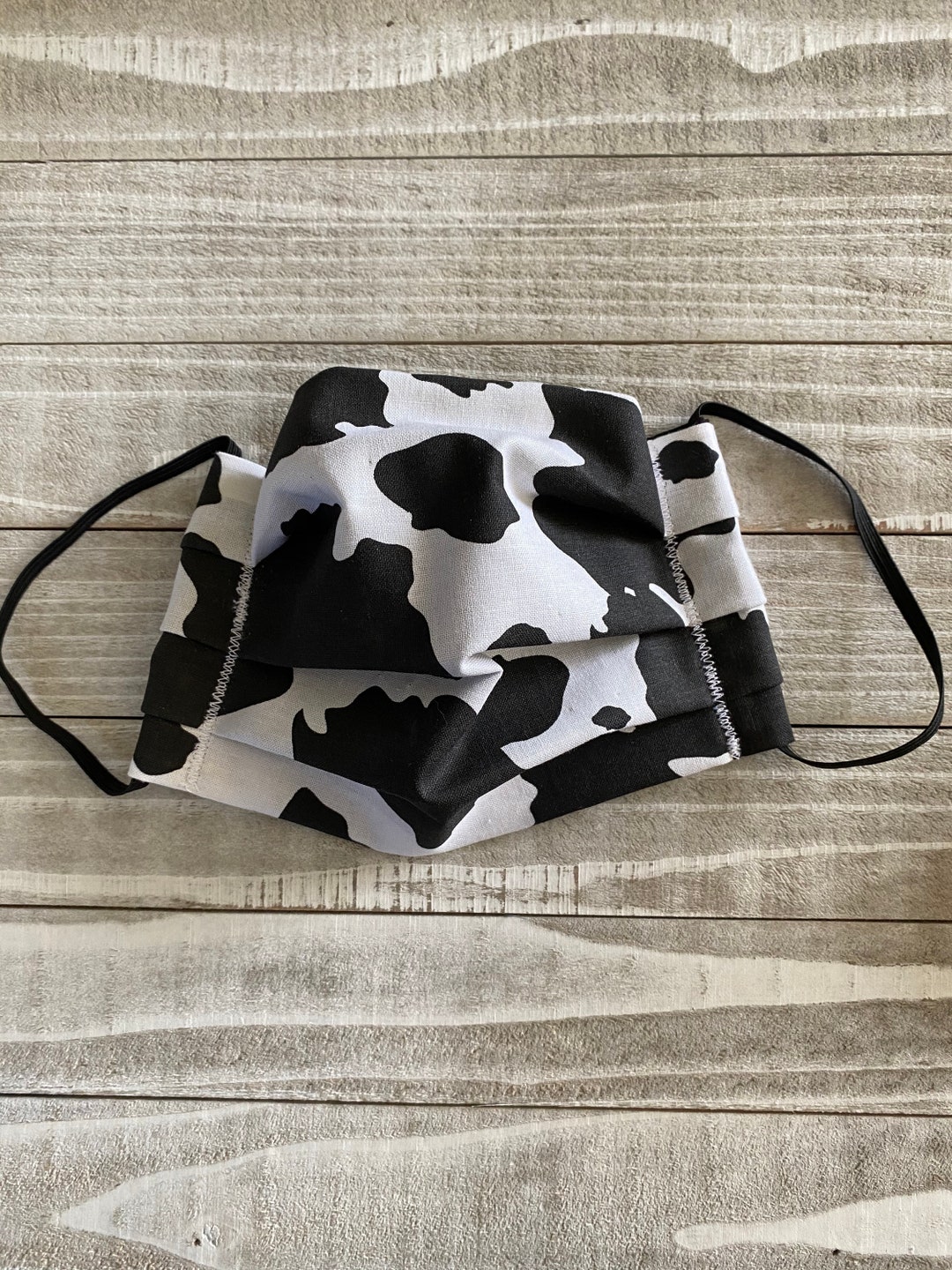 Cow Print Mask With Nose Wire - Etsy