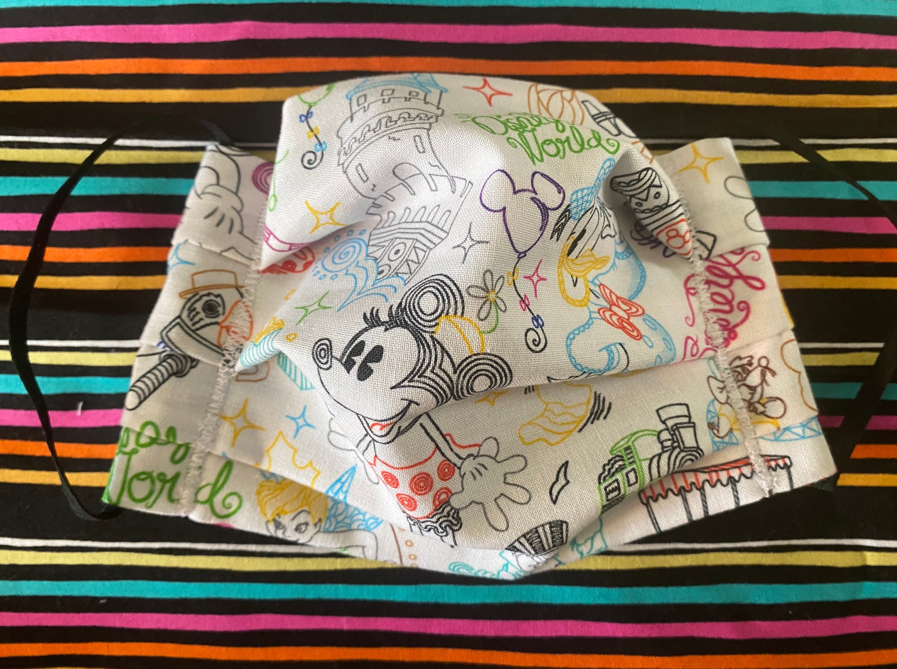 Disney Character Mask With Nose Wire - Etsy