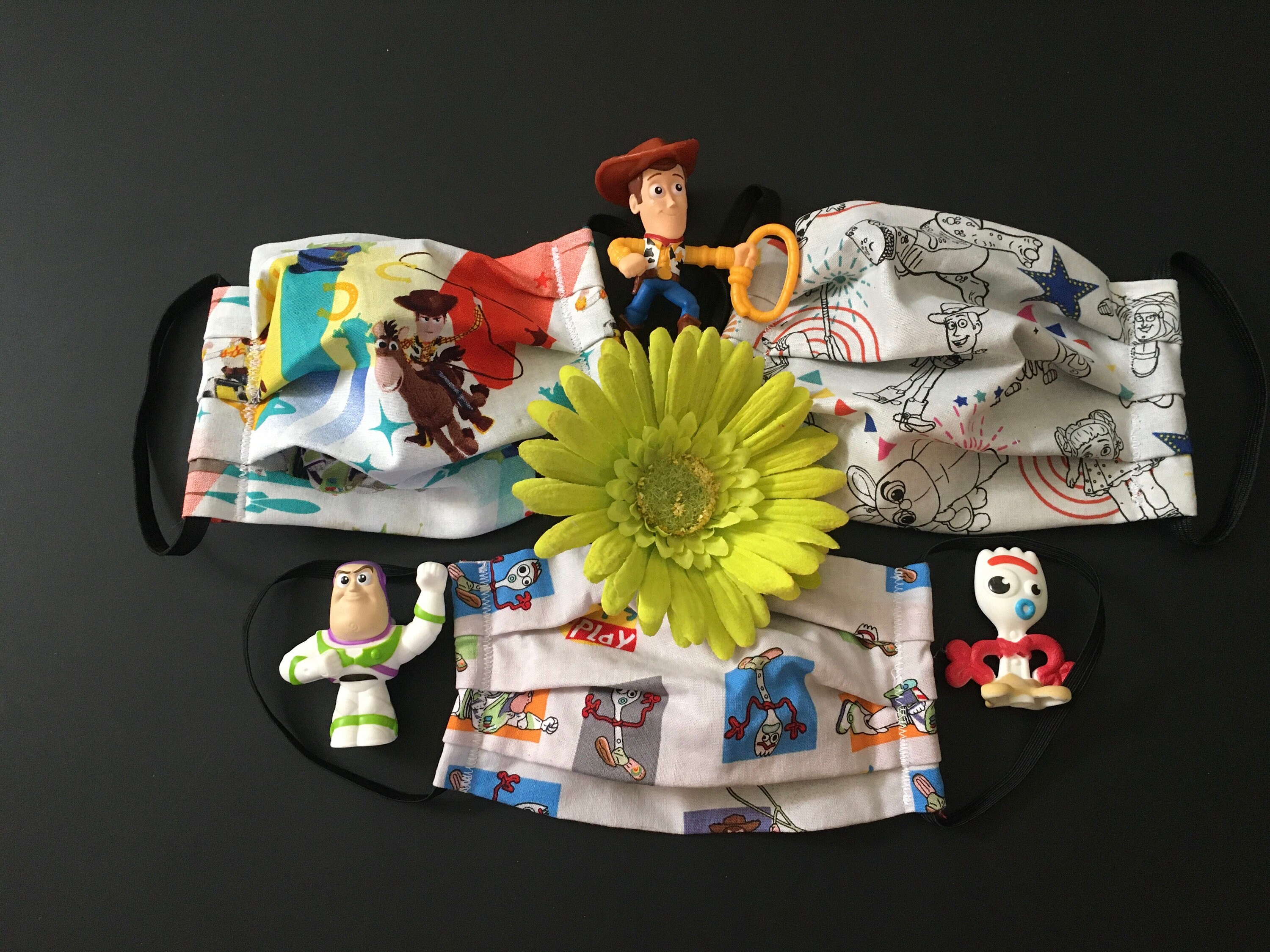 Handmade Toy Story Cotton Mask with Nose Wire | Etsy