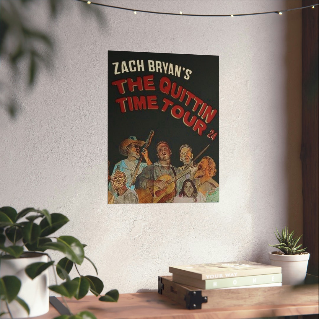 Zach Bryan quittin Time Tour Matte Vertical Poster - Etsy