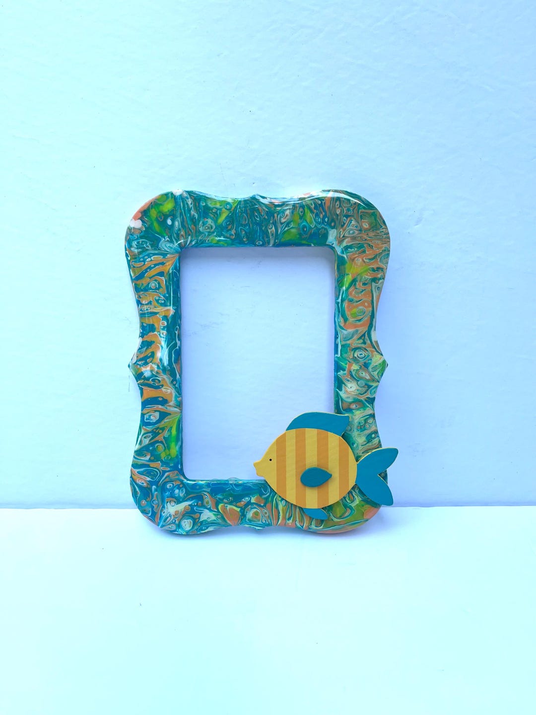 Tropical Fish Painted Picture Frame - Etsy