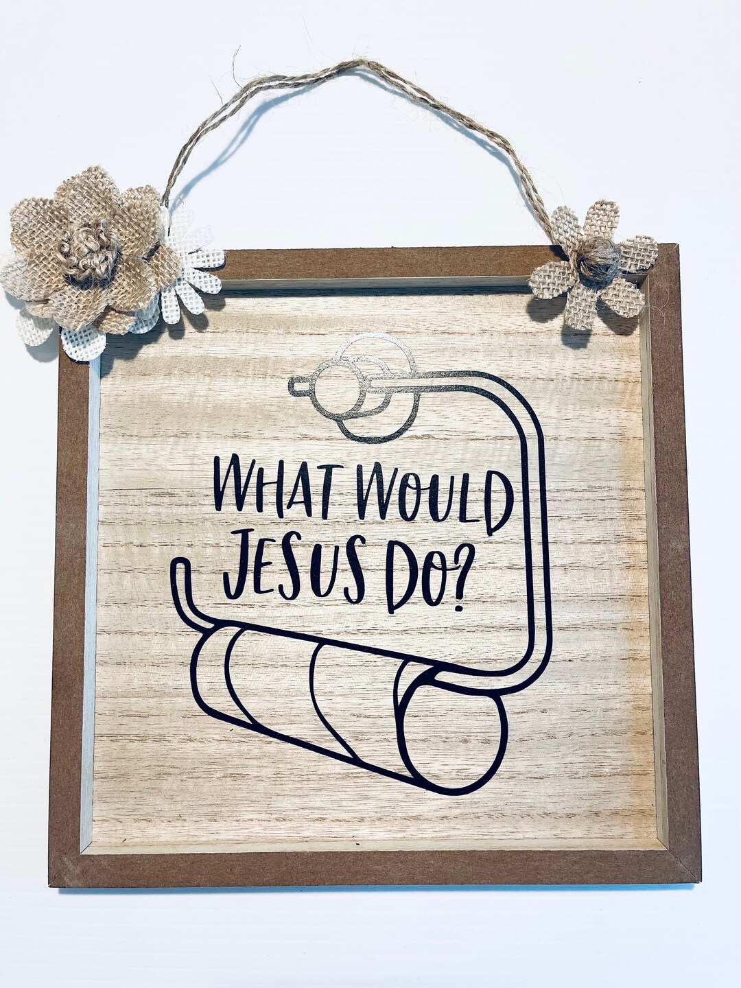 WWJD Wooden Sign Rustic Bathroom Sign Funny Bathroom Sign - Etsy