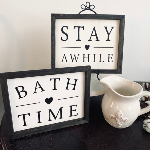 Bath Time Sign - Etsy