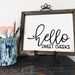 Hello Sweet Cheeks Sign Rustic Bathroom Sign Reverse Canvas - Etsy