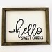 Hello Sweet Cheeks Sign Rustic Bathroom Sign Reverse Canvas - Etsy