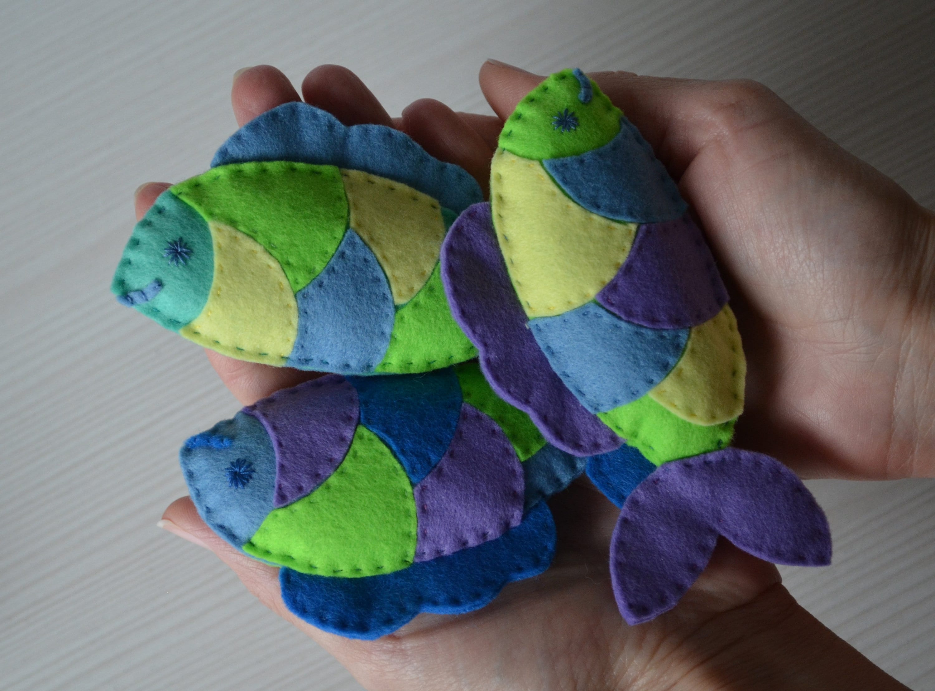 Felt Fish PDF Pattern DIY Easy Pattern Full Instructions | Etsy
