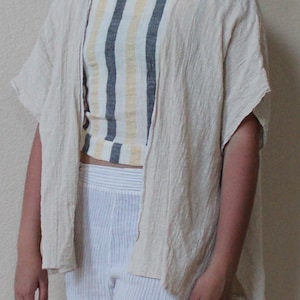 Linen Shrug, Solid Color Shrug, Summer to Fall Layering in Style, Gift ...