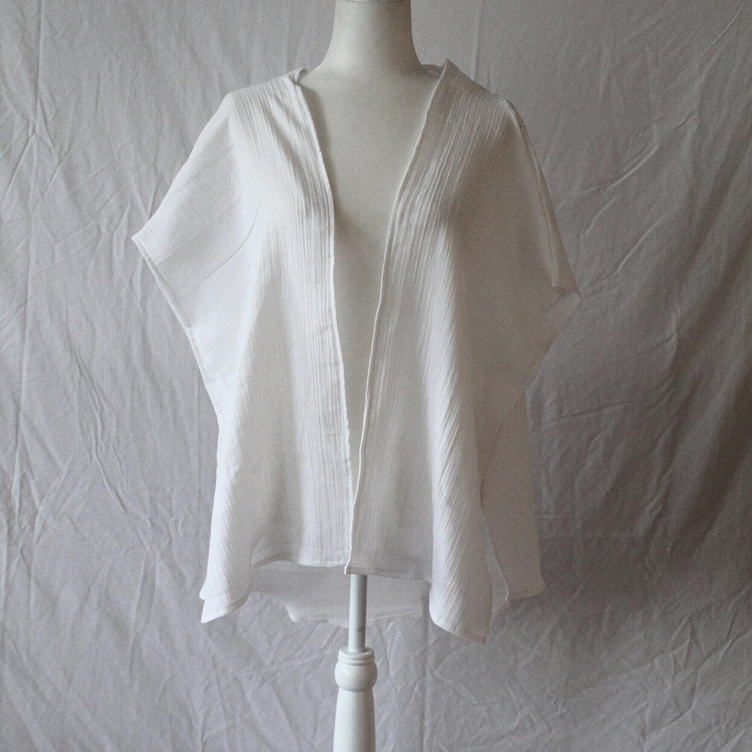 Linen Shrug, Solid White Color Shrug, Summer to Fall Layering in Style ...