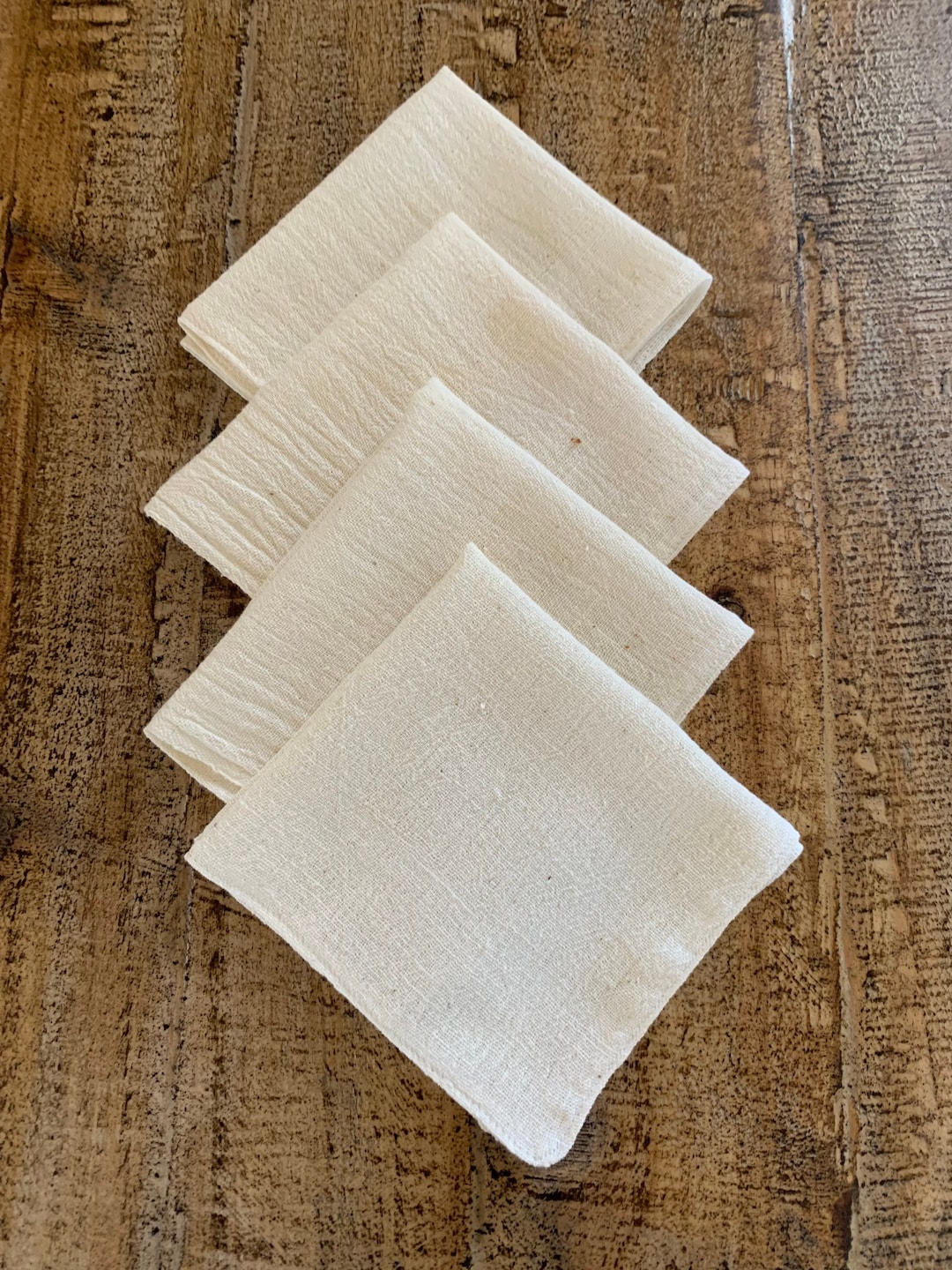 Zero Waste Reusable Face Cloth, Undyed Handwoven Organic Cotton ...