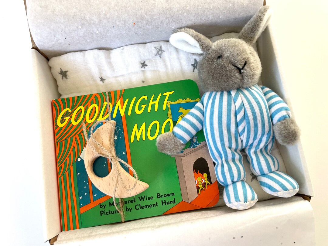 Baby Shower Gift Goodnight Moon Gift Box, Swaddle - Gender Neutral ...