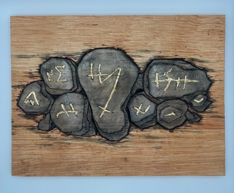 Hand-carved Elden Ring Summoning Sign | Unique Wood Art for Gamers - Etsy