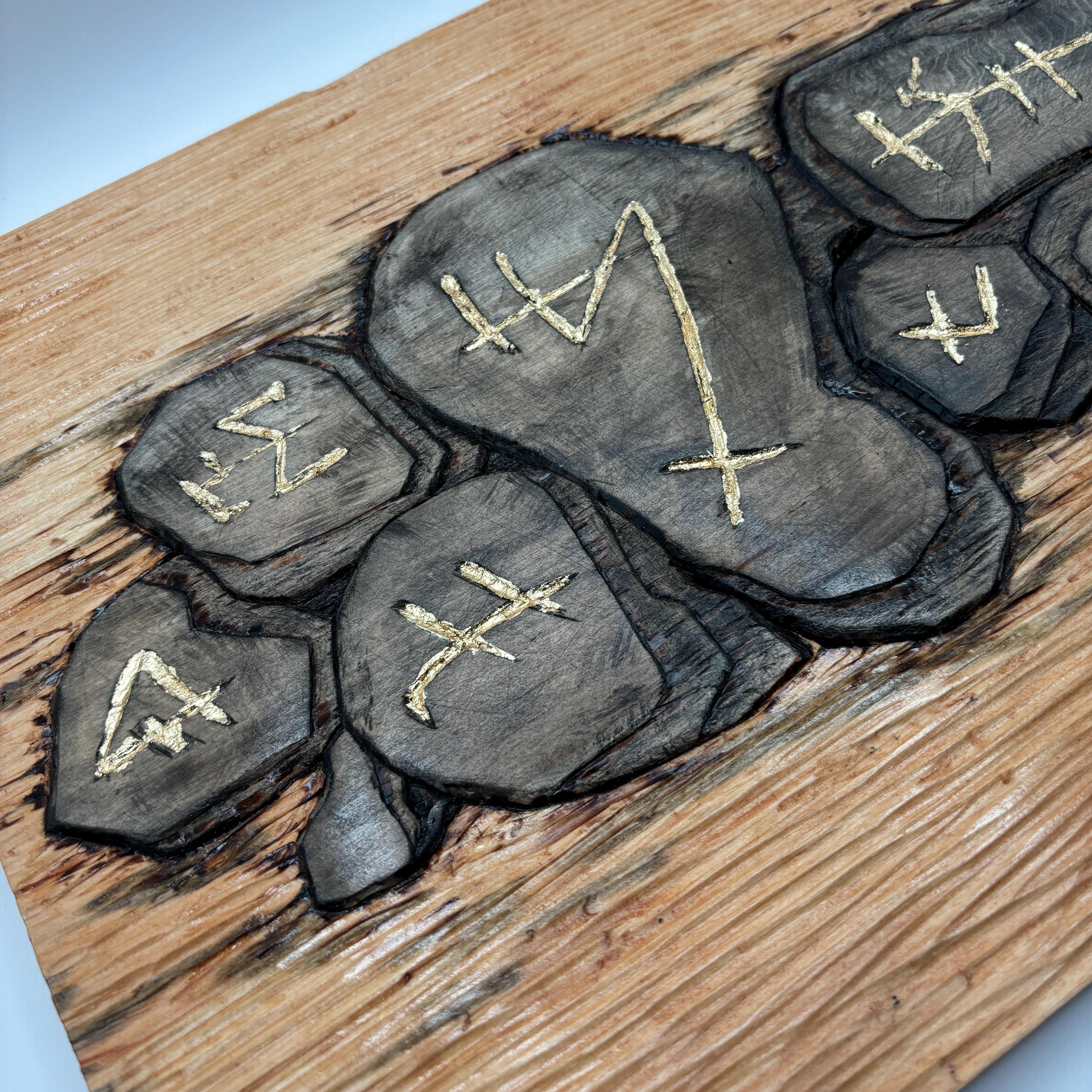 Hand-carved Elden Ring Summoning Sign | Unique Wood Art for Gamers - Etsy