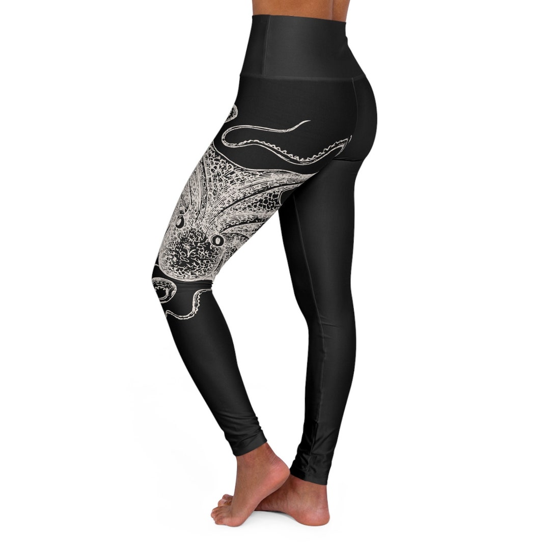 Octopus Tentacle Leggings, Octopus Yoga Pants, Edgy Octopus Tentacle ...