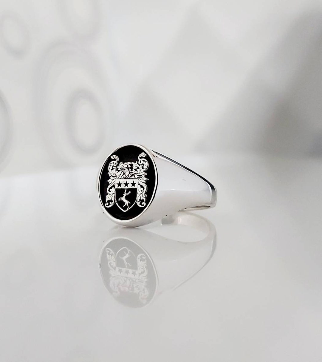 Coat of Arms Ring,family Crest Ring,personalized Ring,custom Design ...