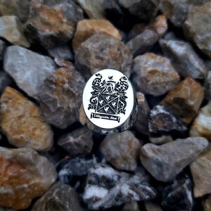 Family Crest Signet Ring,coat of Arms Ring,personalized Signet Ring ...