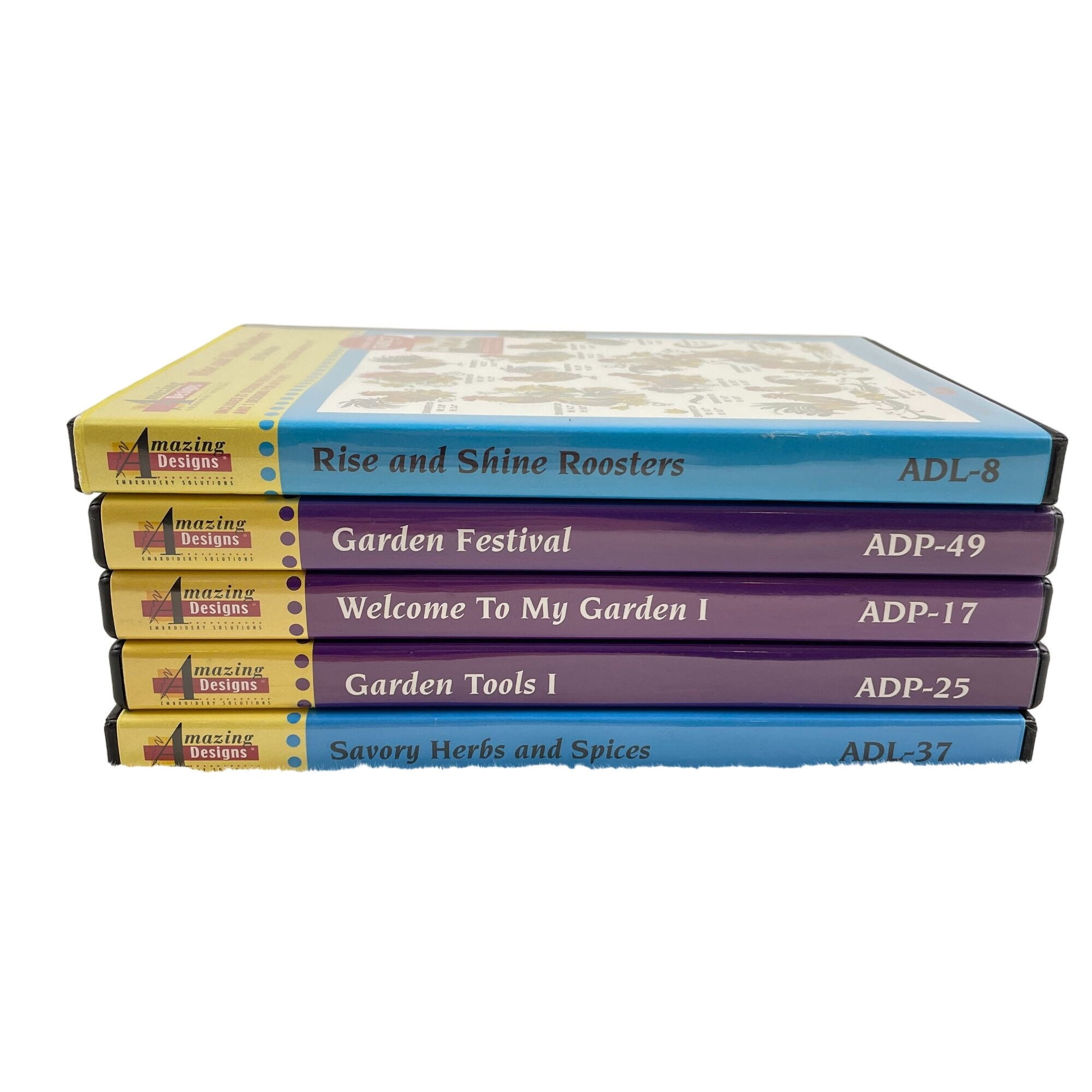 Lot of 5 Amazing Designs Embroidery Solutions Pattern Cds - Etsy