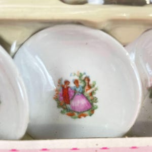 Vintage 13 Piece Fine Porcelain Tea Set Princess Prince Tea Party Play ...