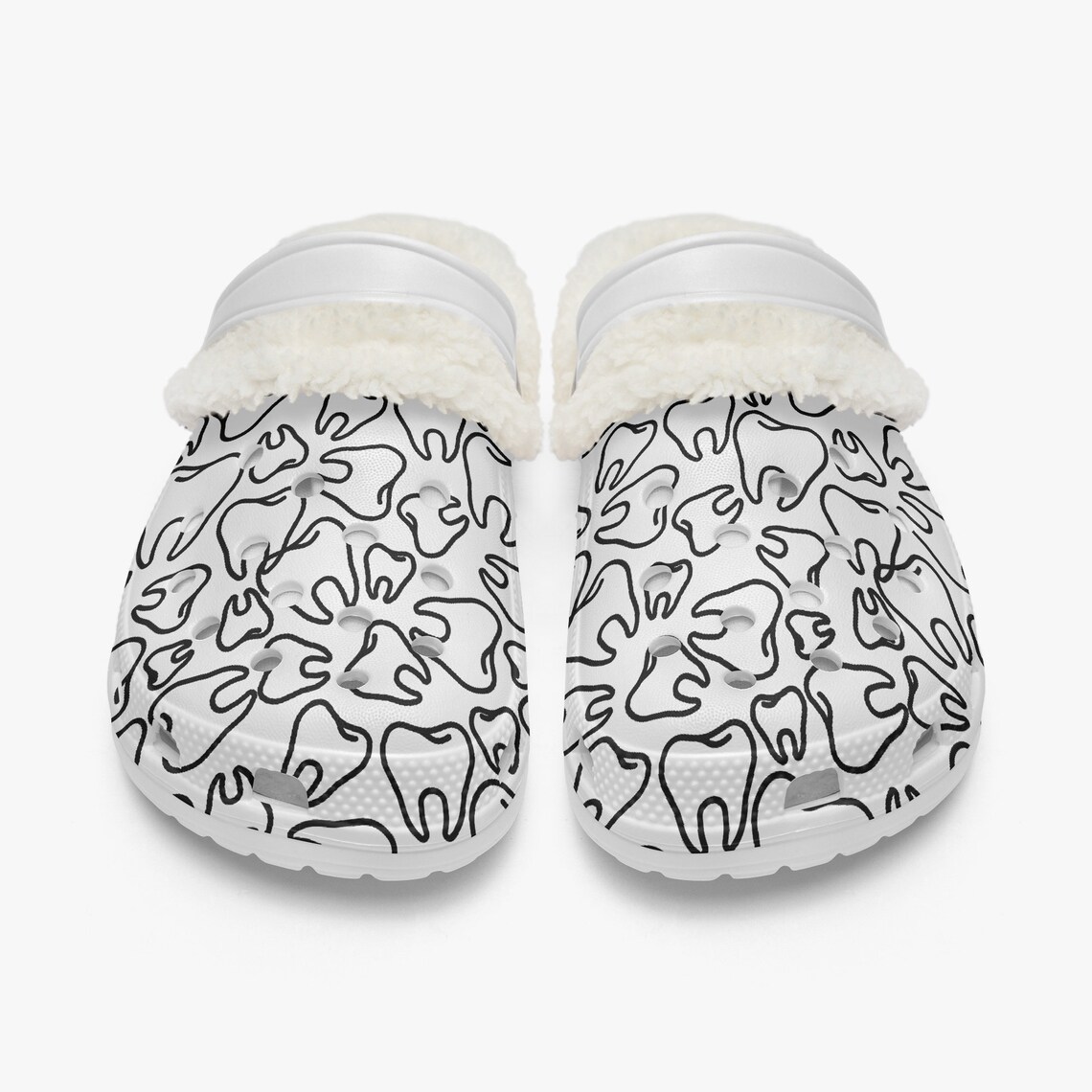 Dental Assistant Lined White Clogs Dental Hygienist Dental - Etsy