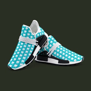 Tooth Shape Dental Pattern Sneaker City Runner Unisex Shoes Dentist ...