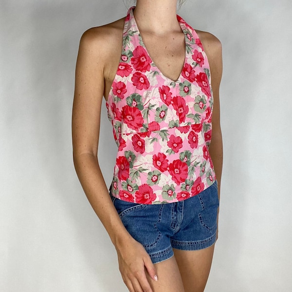 Patchwork Halter Top - Etsy