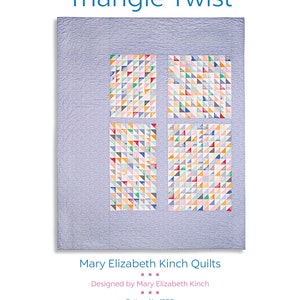 Triangle Twist Quilt Pattern PDF Quilt Pattern Half Square Triangles ...