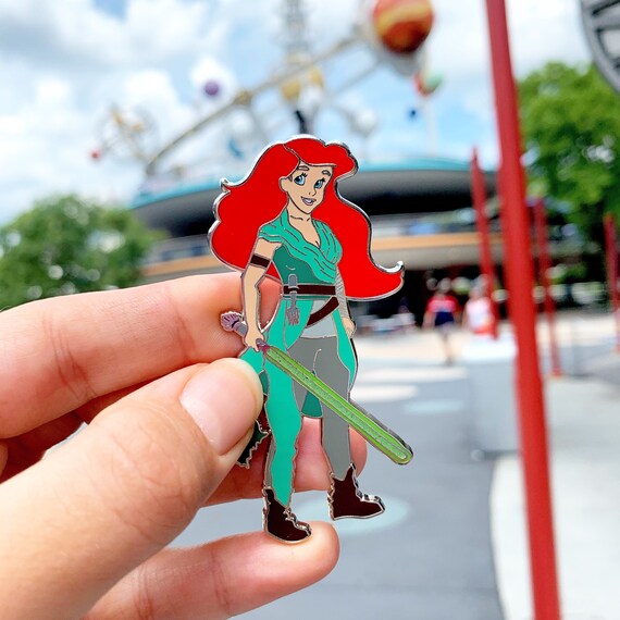 Jedi Ariel Star Wars Disney Fantasy Pin - Etsy