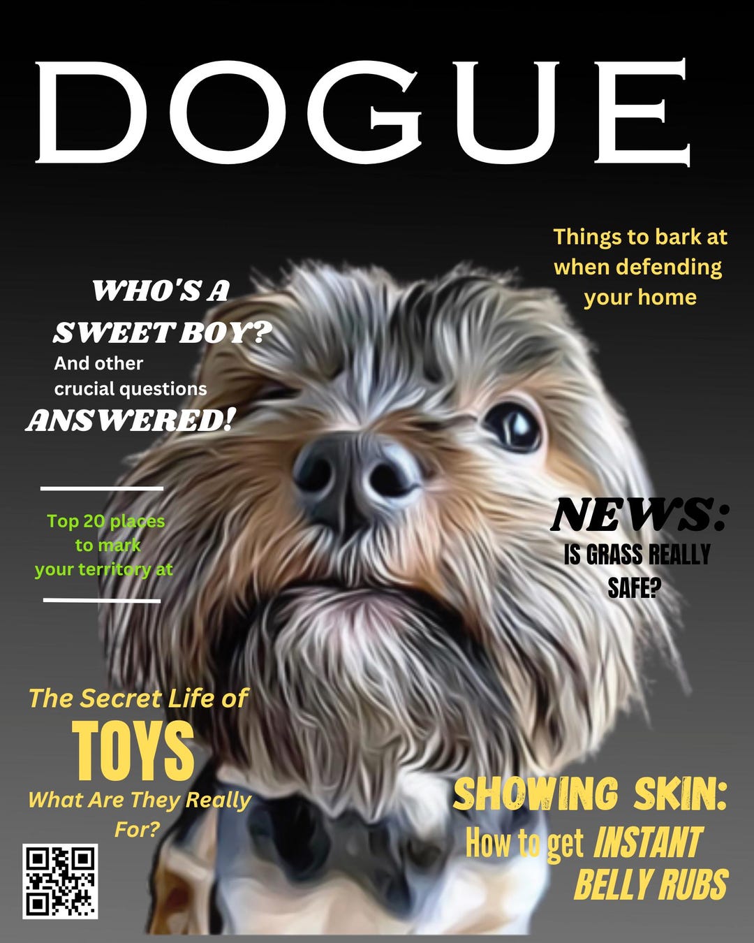 Personalized Dog Prints, Pet Magazine Covers, Pet Portraits, Custom Pet ...