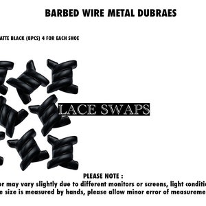 Barbed Wire Statement Lace Tags Premium Buckle Dubraes for All Shoes ...