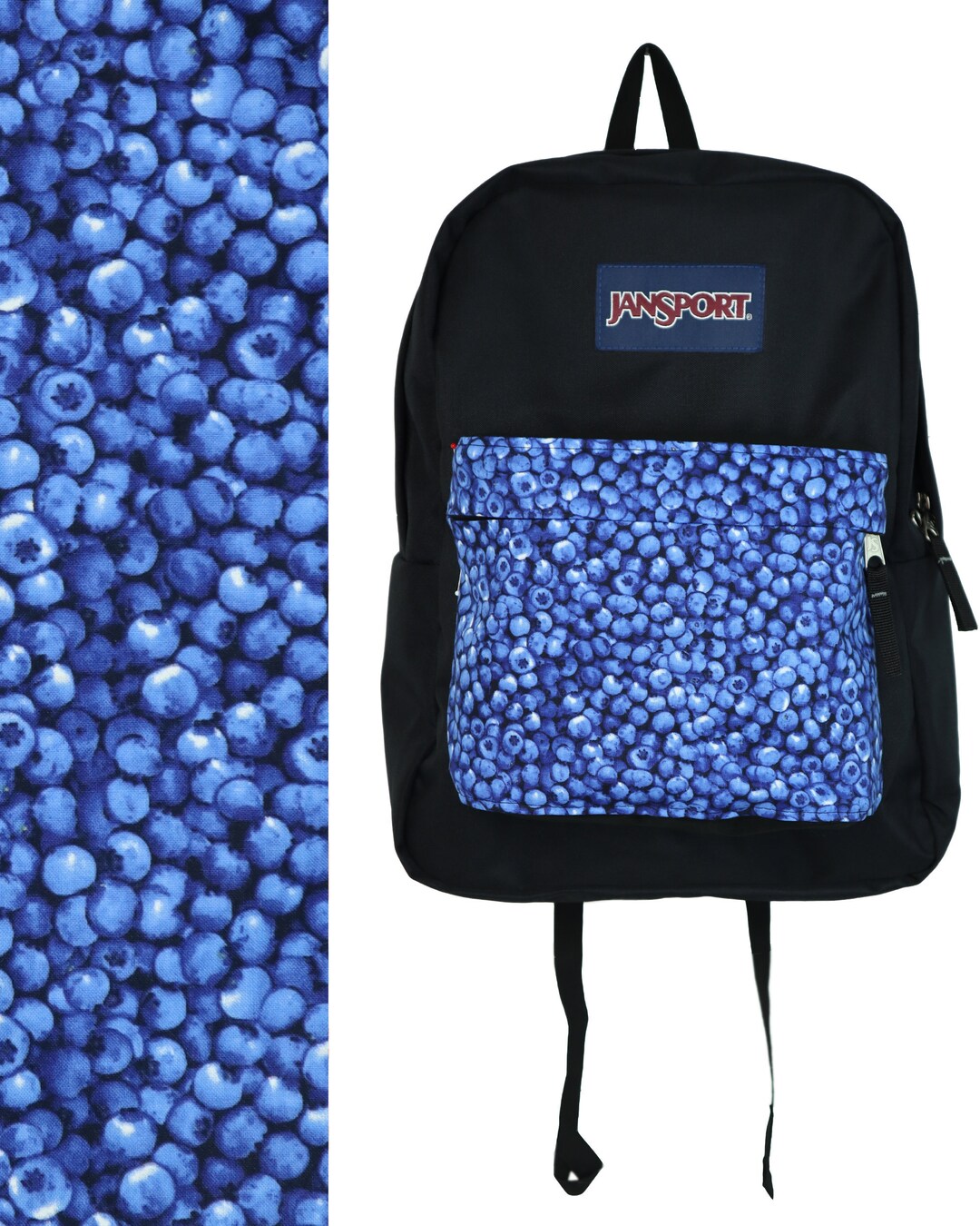 Blueberry Fabric Upcycle for the Jansport Superbreak Backpack - Etsy