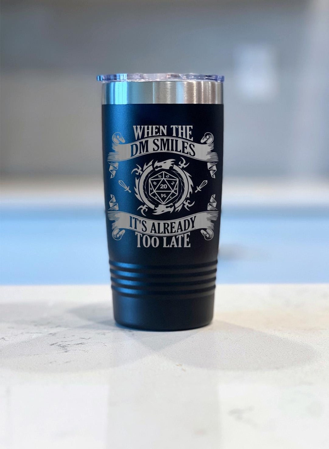 When the DM Smiles! - Engraved Dnd Tumbler - Etsy