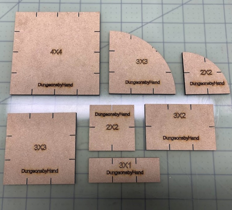 Complete Dungeon Tile Template Set - Etsy