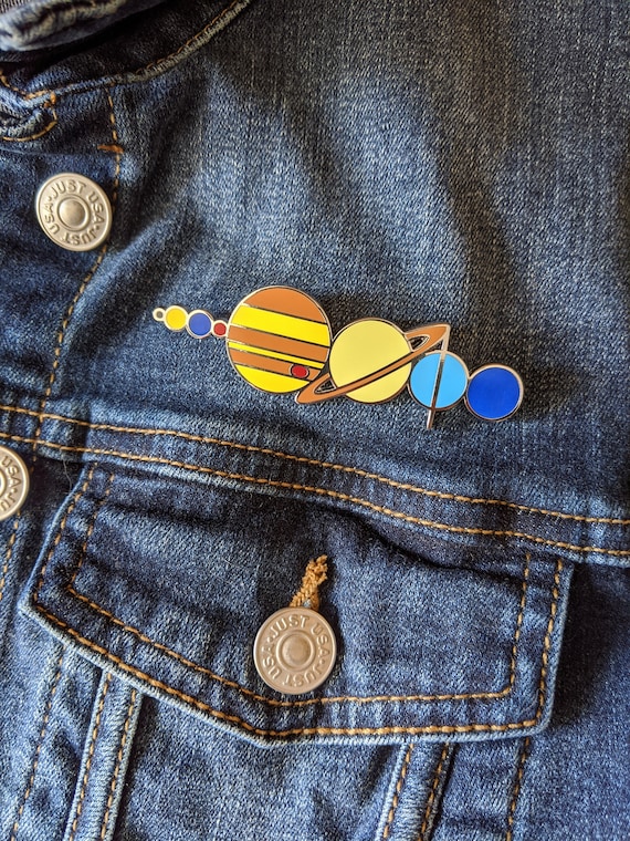Solar System Enamel Pin - Etsy