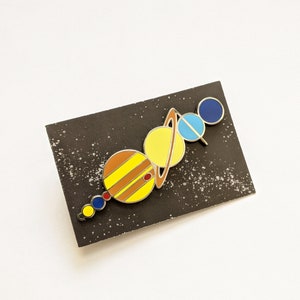 Solar System Enamel Pin - Etsy