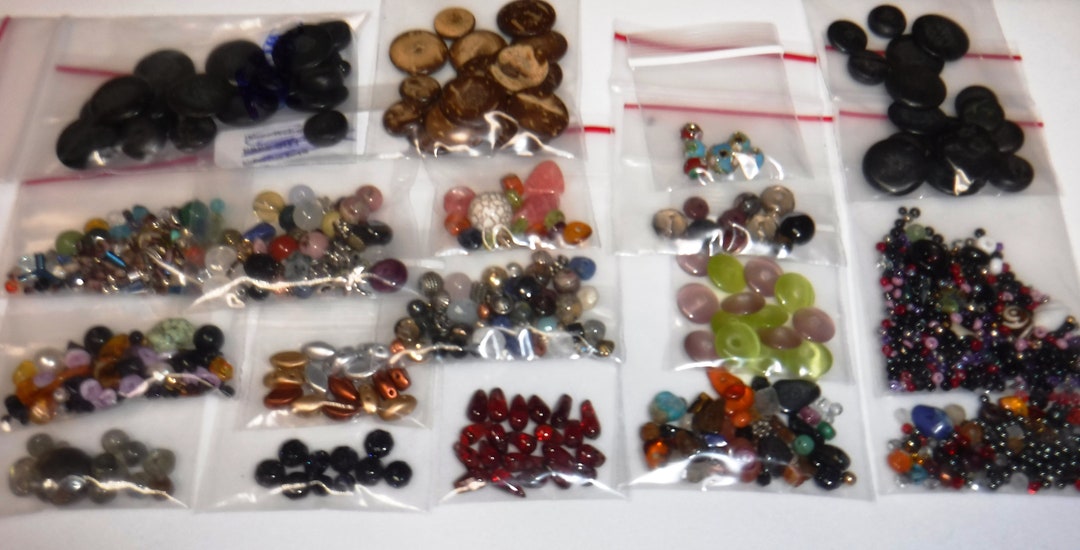 Assorted Beads, Bulk Mix, Bundle, Lot, 4 Oz - Etsy