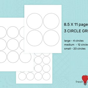Zentangle Grids Squares and Circles in Small, Medium and Large - Etsy